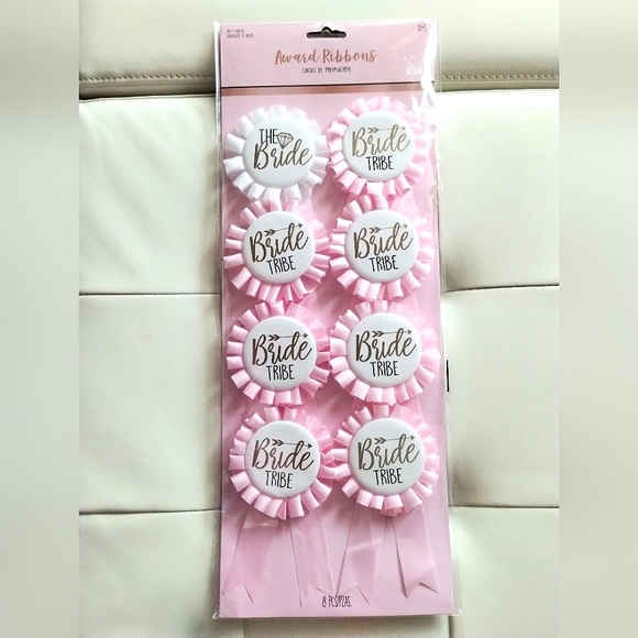 Party Supplies | New Bride Bridesmaids Buttonsbridal Party Ribbon Pins ...
